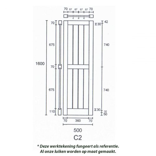 Houten raamluik CLASSIC wit (RAL9010) - Luikenshop.nl